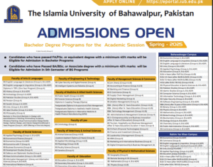 IUB Admissions 2025 Apply Now for a Bright Future at Islamia University ...