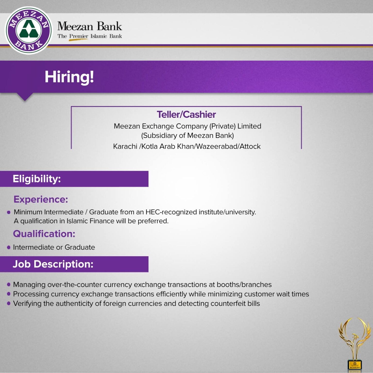 Allied Bank Teller Jobs 2026 Apply Online | ABL Careers