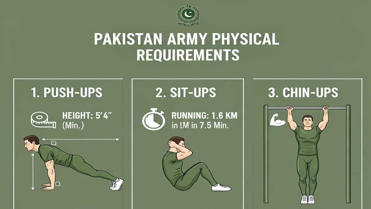 Pakistan Army Physical Requirements for 2025