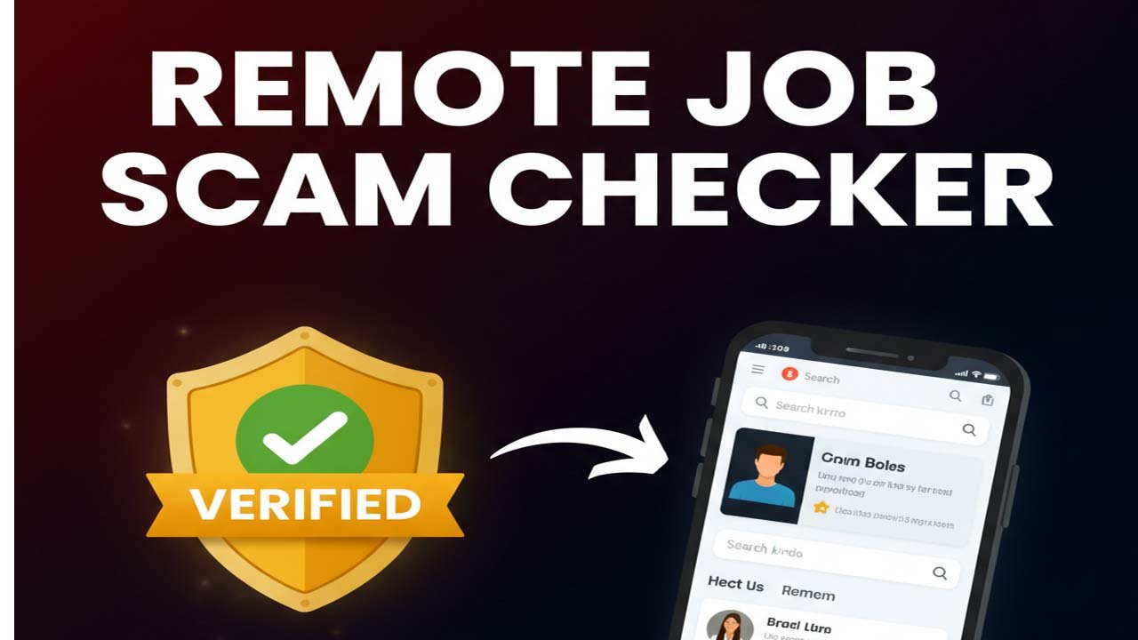 Remote Job Scam Checker - Verify Any Job in 60 Seconds